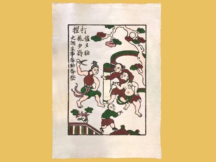Tranh Đông Hồ Đánh Ghen – Biểu tượng dân gian độc đáo